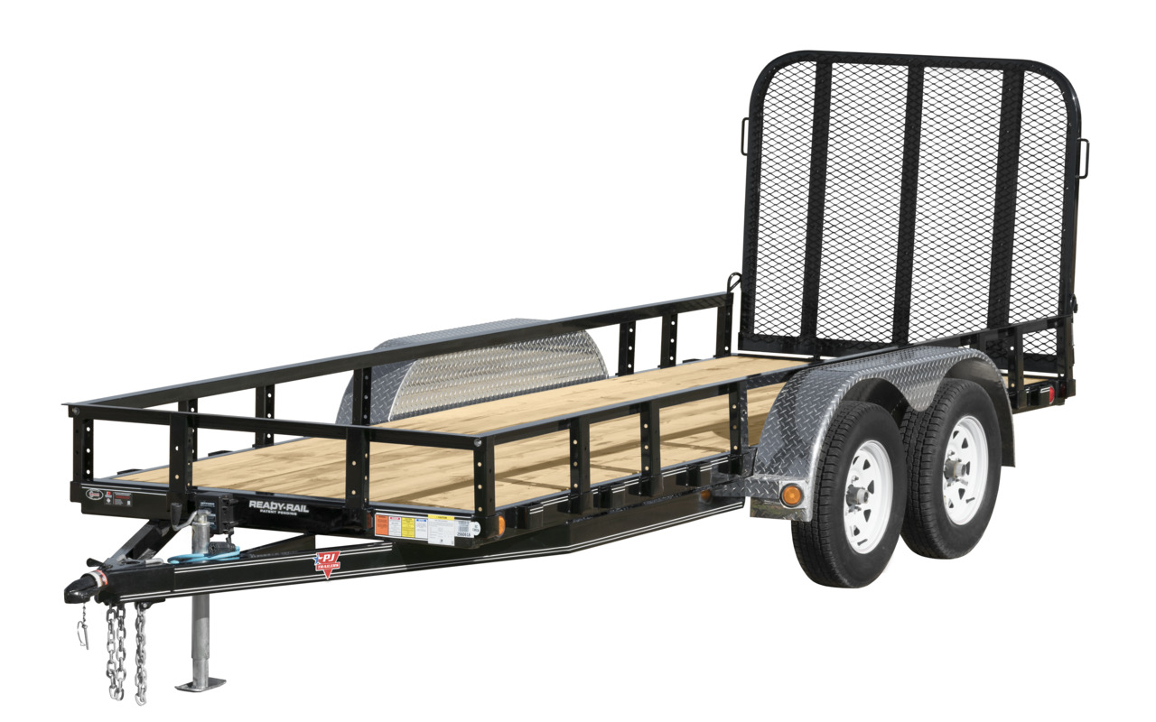 60" Tandem Axle Channel Utility (UC) - PJ Trailers